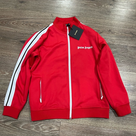 Palm Angels | Jackets & Coats | Palm Angels Red Track Jacket | Poshmark